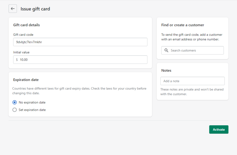 How do Shopify gift cards work and how to use them - A guide - WebLime